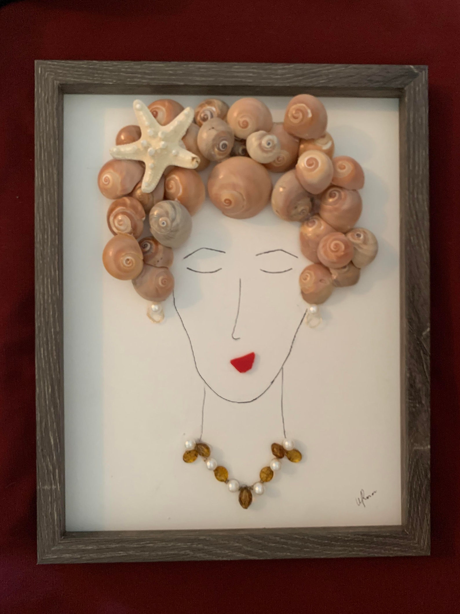 3D Seashell Lady/nautical Dame/aristocrats/boss Lady/english - Etsy