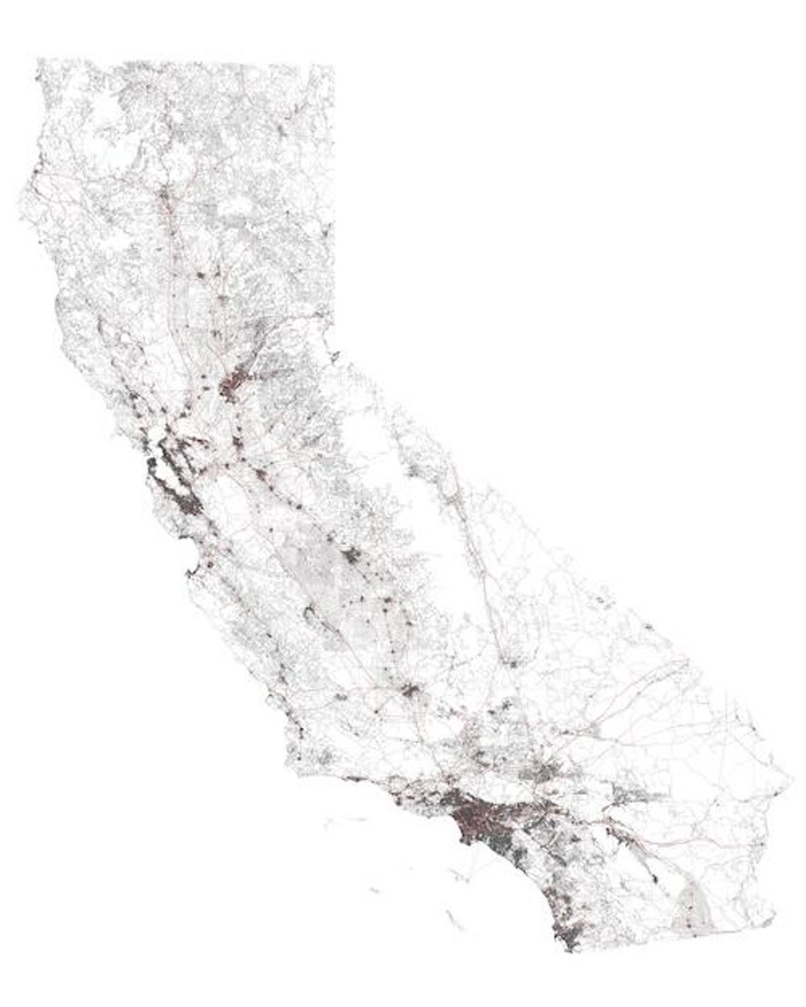 State Road and Transmission Line Map - Etsy