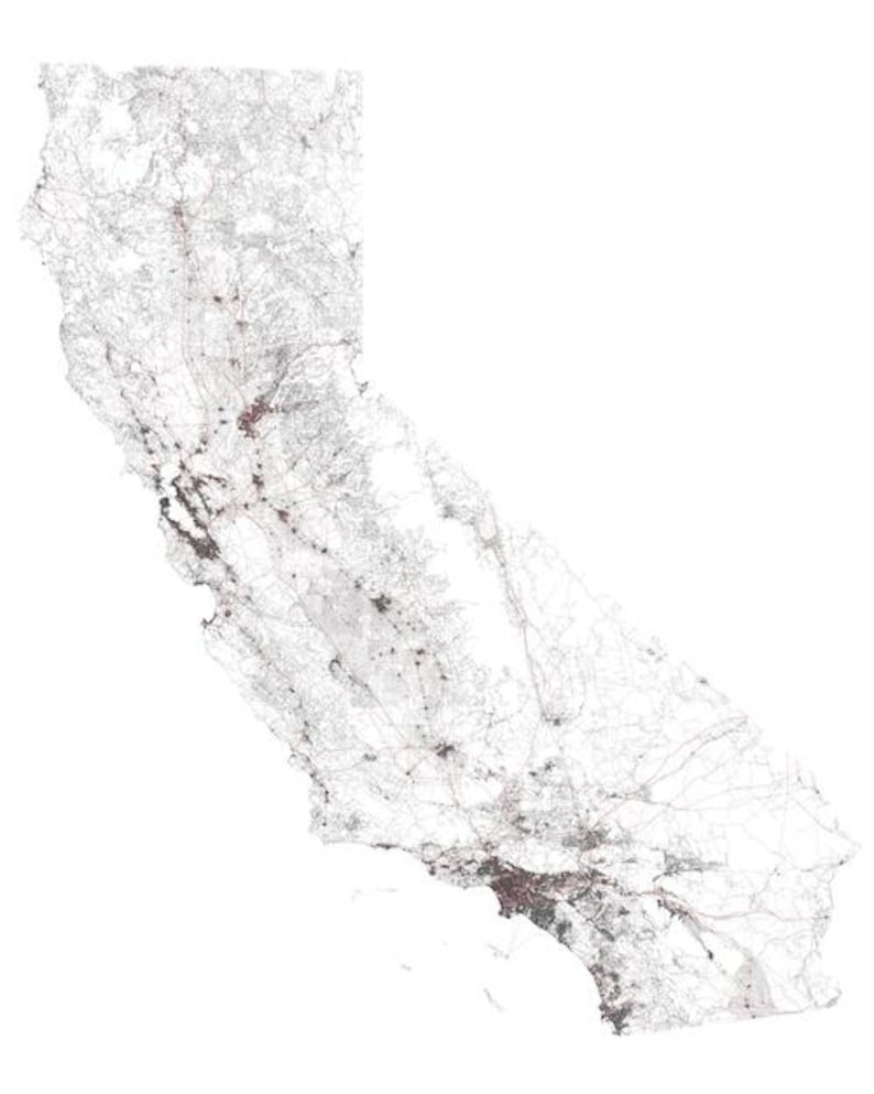 State Road and Transmission Line Map - Etsy