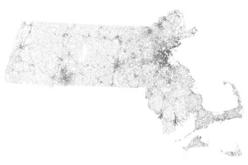 State Road and Transmission Line Map - Etsy