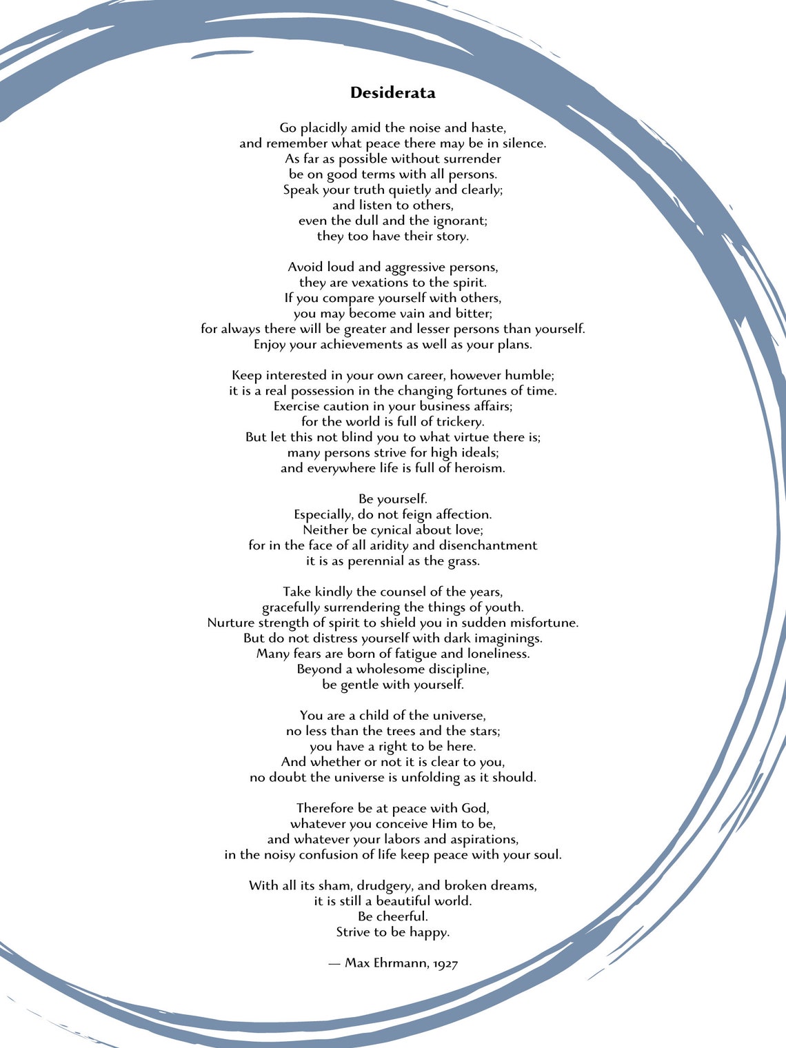 Desiderata Printable - Etsy