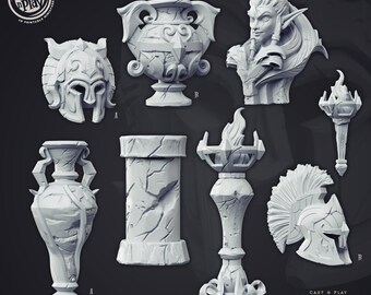 Greek Temple Props - Etsy