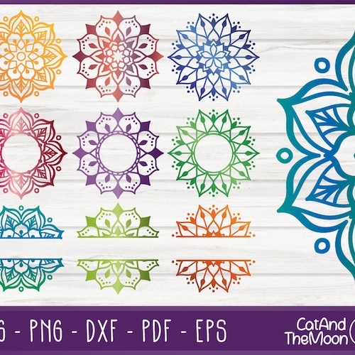 Half Mandala Svg Simple Mandala Svg Mandala Svg Bundle - Etsy Canada