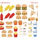 Fast Food Clipart, Junk Food Clip Art, Cute Food Clip Art, Kawaii Fast ...