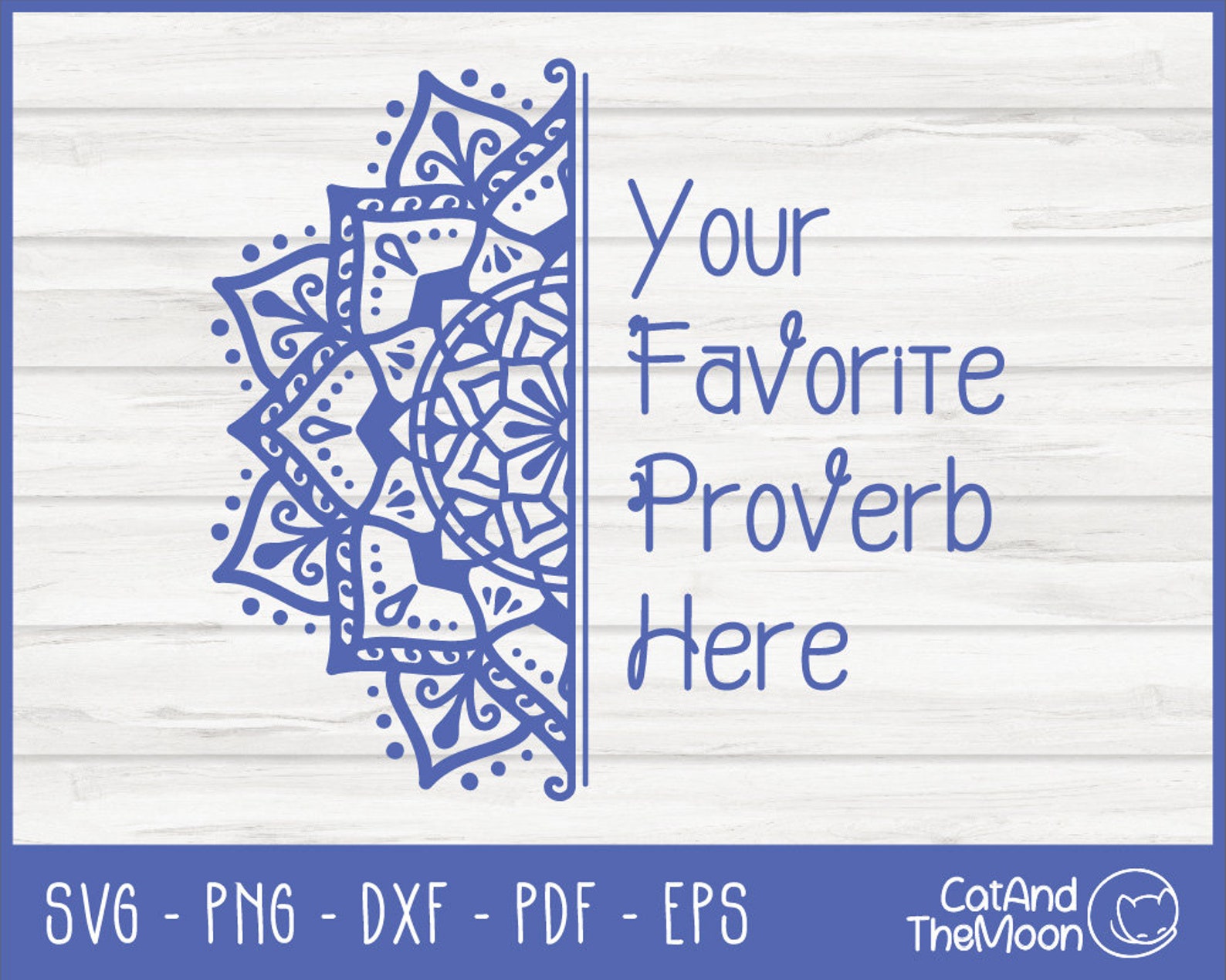 Simple Mandala Svg - Half Mandala Svg, Split Mandala Svg, Mandala ...