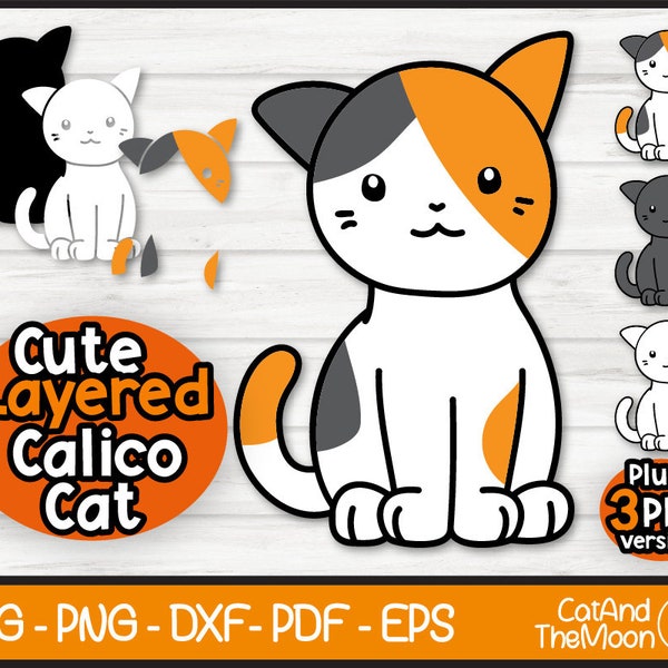 Calico Cat Print - Etsy