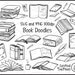Books Doodles Book Doodles Clipart Literature Clipart Hand | Etsy