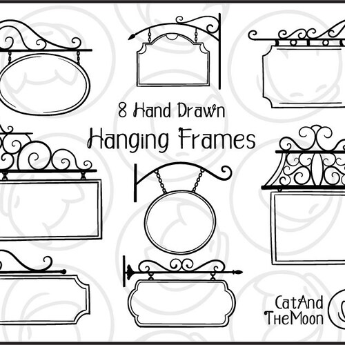 Hanging Sign Svg Street Sign Svg Retro Sign Printable - Etsy