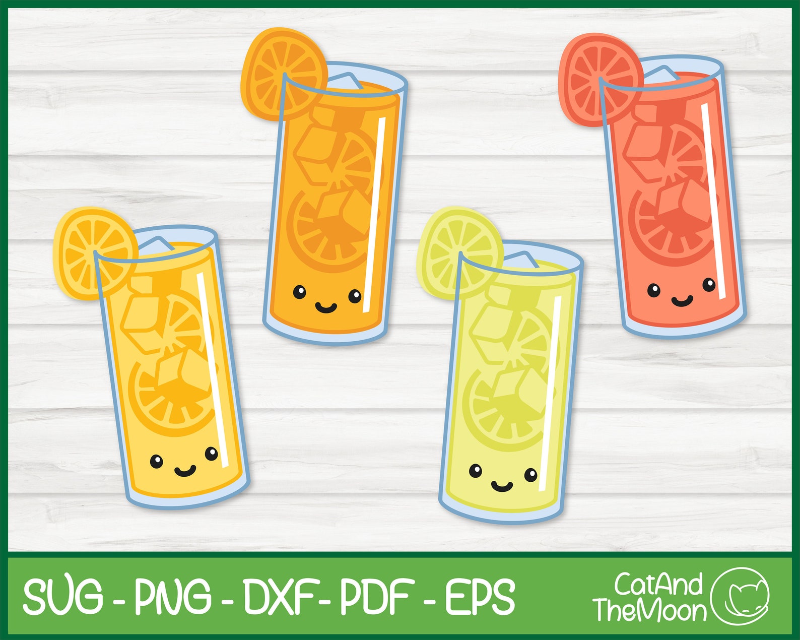 Summer Drink Svg Layered Drink Svg Summer Clipart Kawaii | Etsy