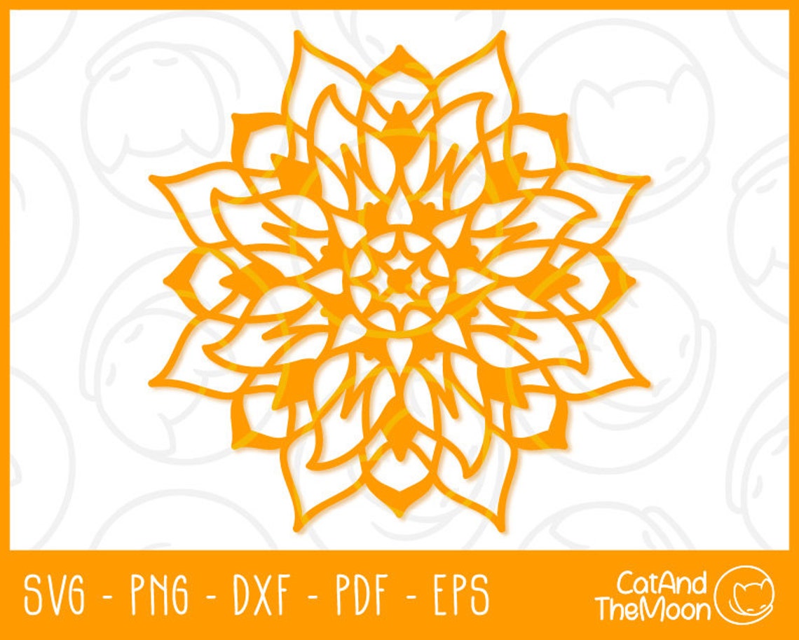 Sun Mandala Svg - Simple Mandala Svg, Mandala Sun Svg, Sun Cut File ...