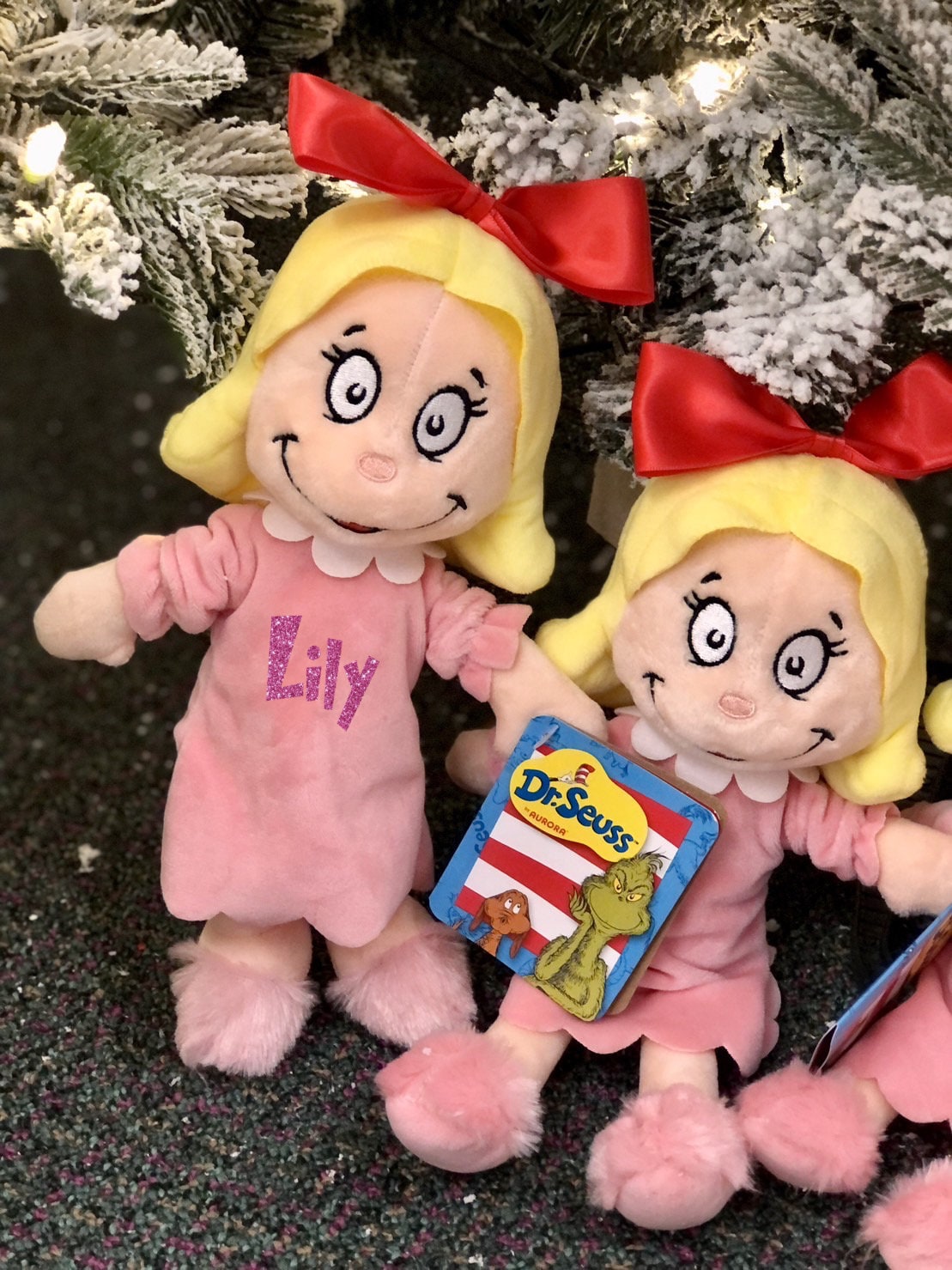 Aurora Dr. Seuss Cindy Lou Who Plush, Personalized Dr.seuss Plush ...