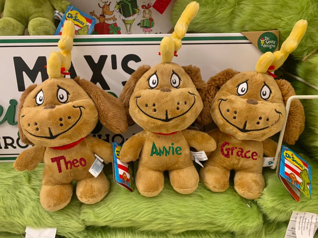 Dr. Seuss Max Plush,dr Seuss the Grinch Plush, Plush Grinch Dolls ...