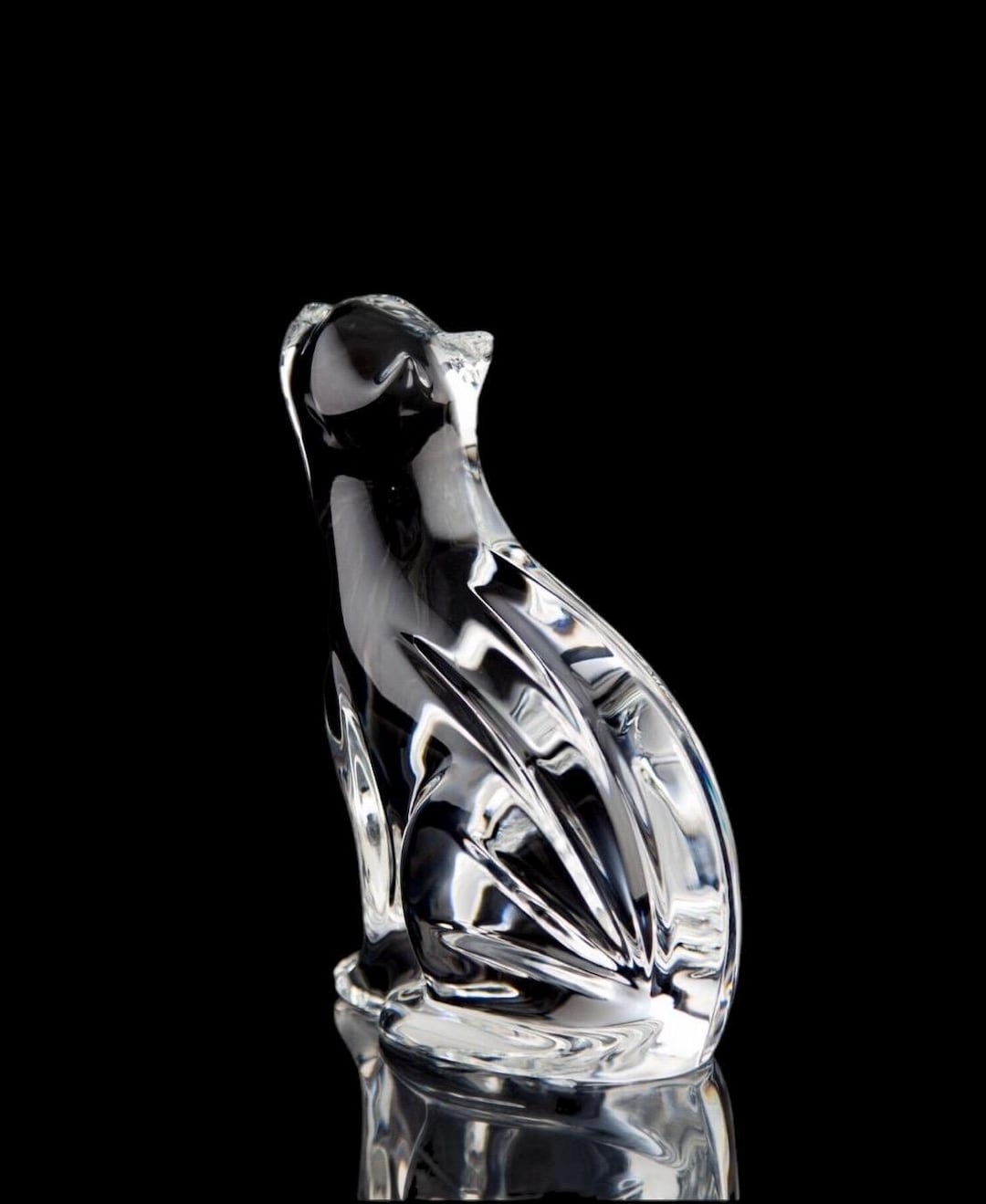 Waterford Crystal Cat Vintage Original Waterford Gorgeous - Etsy