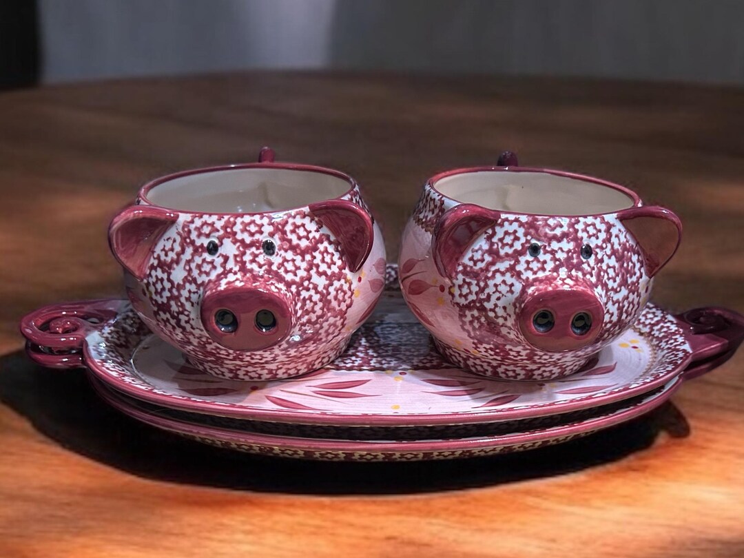 Set of Temptations by Tara Old World Soup & Sandwich Set - Pig - Pink ...
