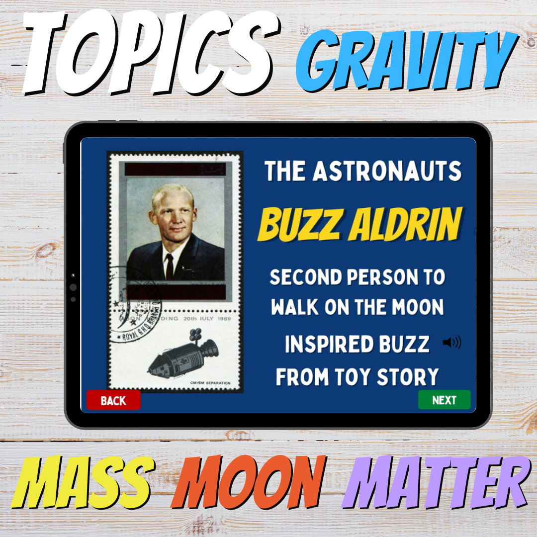 Gravity and Moon Boom Cards | Digital Science Activity | Distance ...