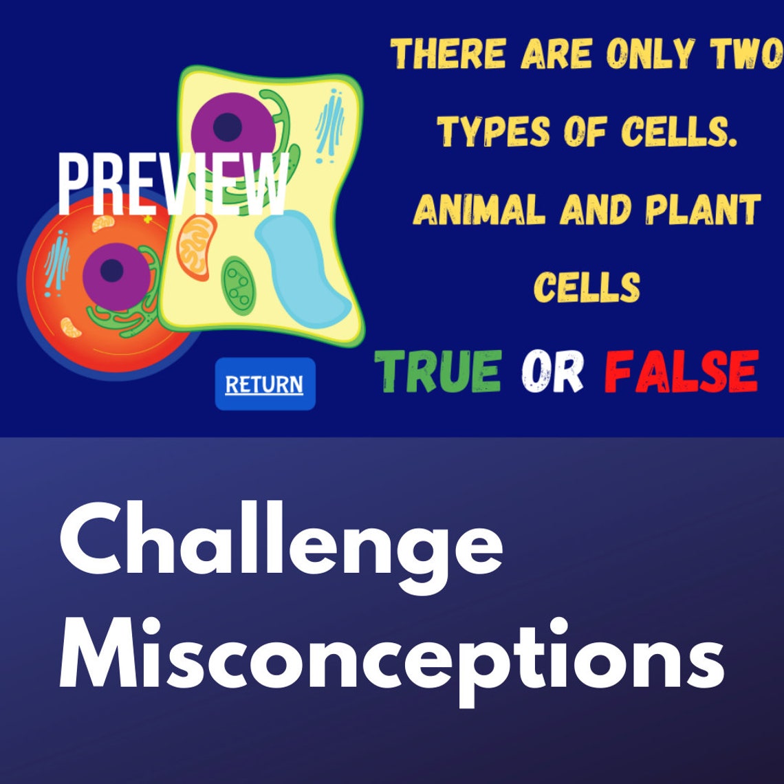 Plant and Animal Cell Jeopardy Classroom Game | Review Basic Organelles ...
