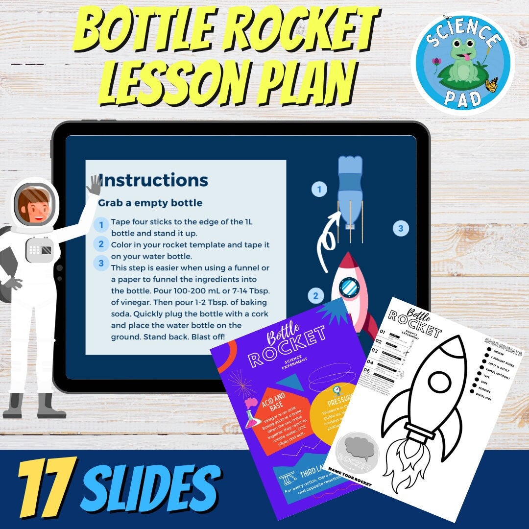 Bottle Rocket Experiment Lesson Plan | Neutralization Lab | Third Law ...