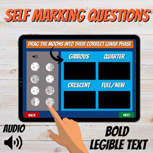 Phases of the Moon Boom Cards | Lunar Cycle Digital Science Activity ...