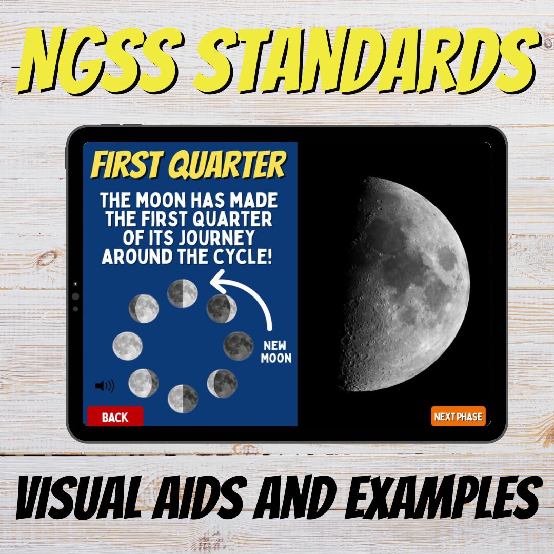 Phases of the Moon Lunar Cycle Boom Cards | Digital Science Activity ...