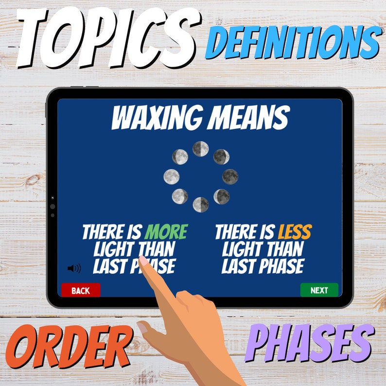 Phases of the Moon Boom Cards | Lunar Cycle Digital Science Activity ...