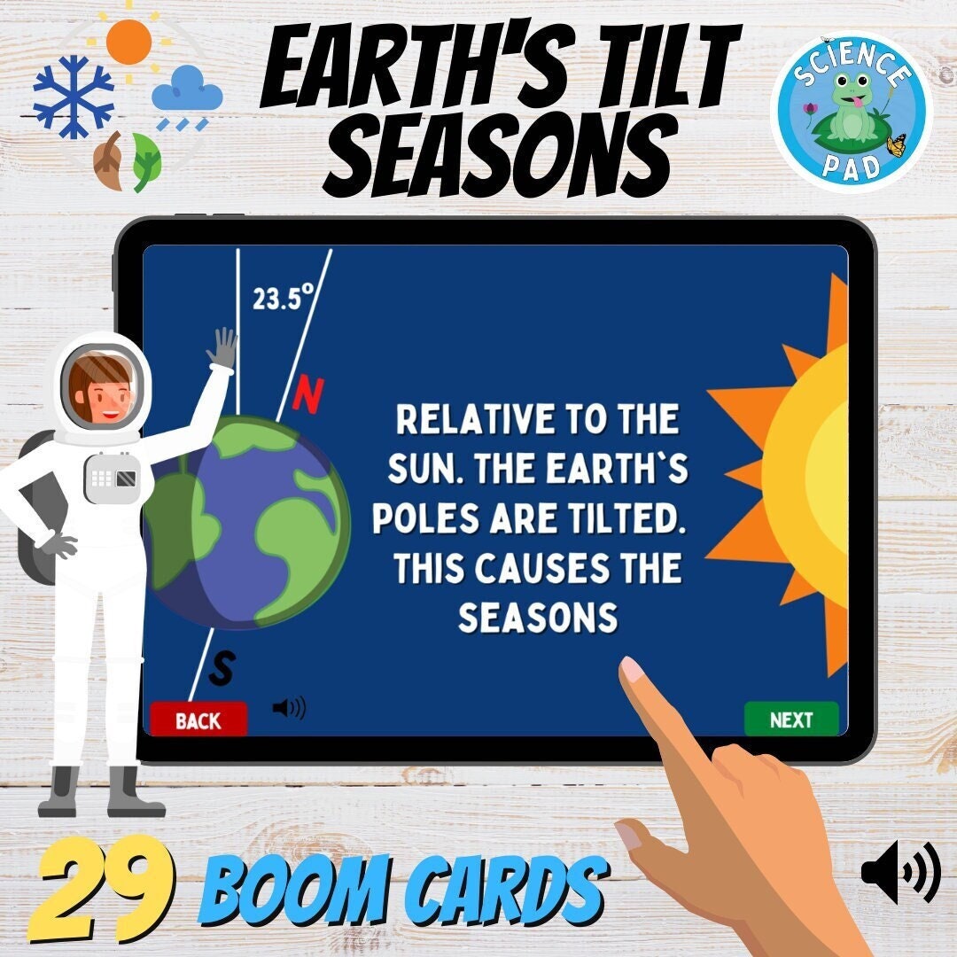 Seasons and Earth's Tilt Boom Cards | Digital Sun and Moon Science ...