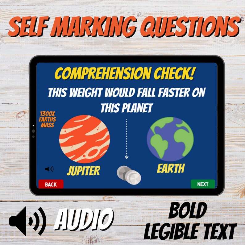 Gravity and Moon Boom Cards | Digital Science Activity | Distance ...