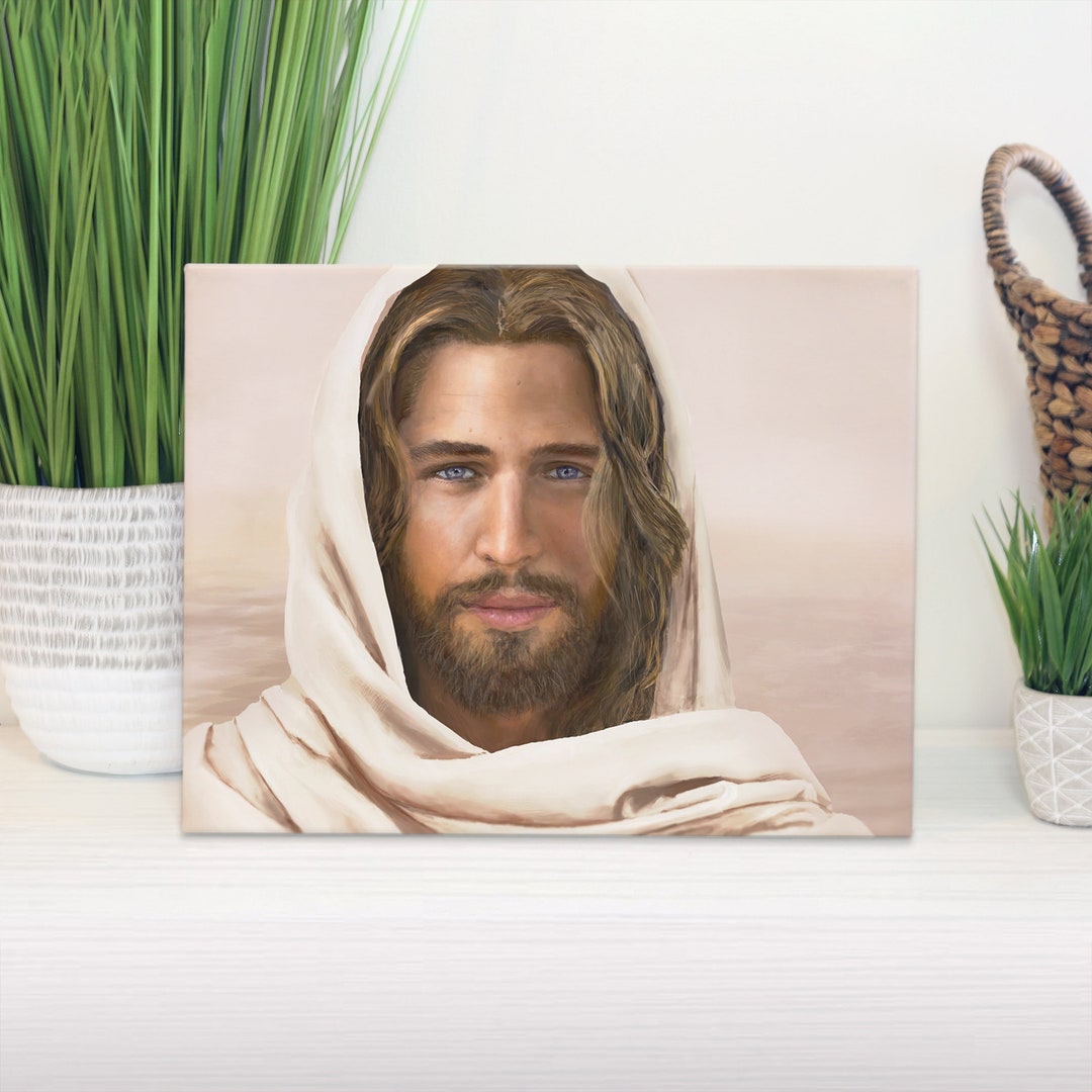 Redeemer in White Robe | High Quality | Canvas Print | Jesus Christ ...