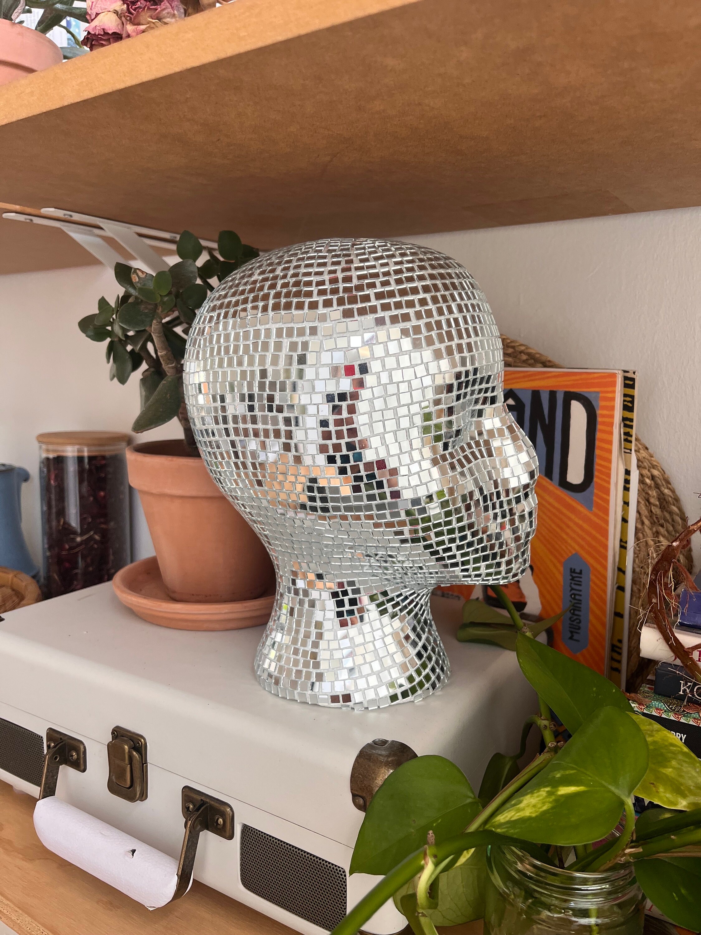 Disco Head, Mirrorball Head, Party Mannequin, Display, DJ - Etsy
