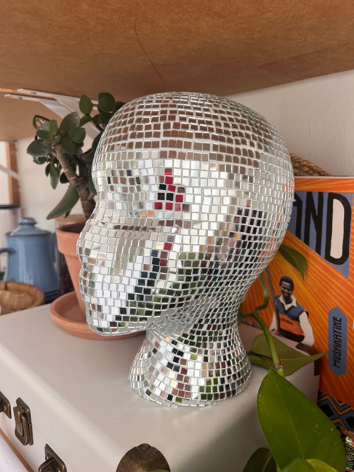 Disco Head, Mirrorball Head, Party Mannequin, Display, DJ - Etsy