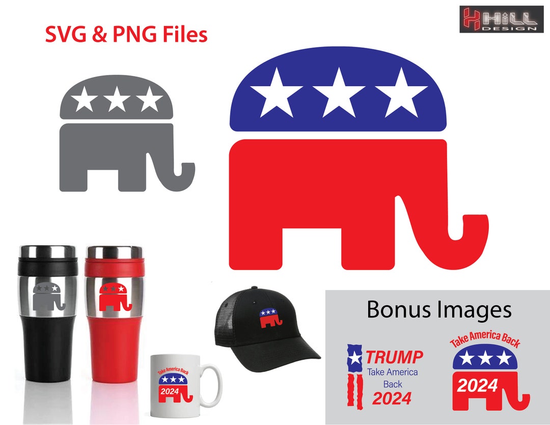 Republican Elephant - Etsy