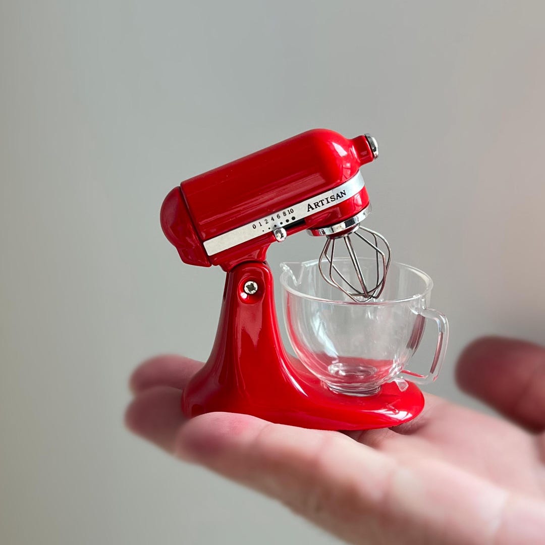 1/6 Scale Miniature Stand Mixer Dollhouse Kitchenware Tilt-head Stand ...