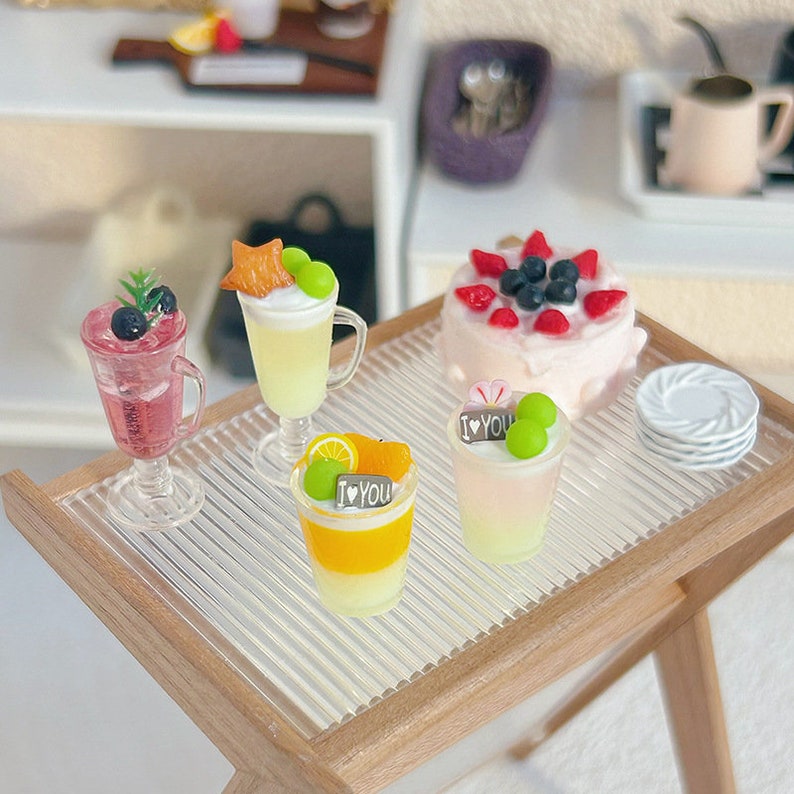 1:12 Dollhouse Miniature Summer Drink, Miniature Beverage Drink Dolls ...