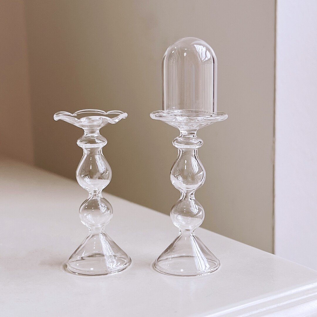 Miniature Real Glass Cake Stand Cookie Stand Fruit Dessert Serving ...