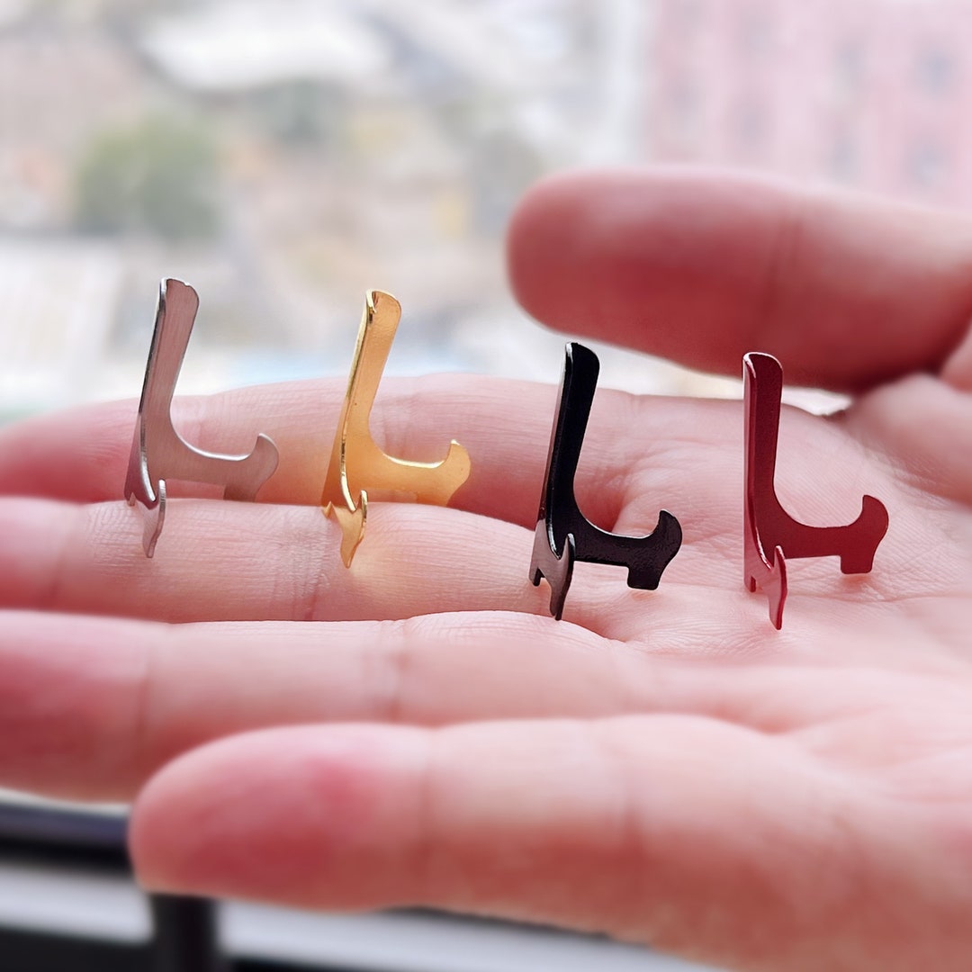 Miniature Metal Holder Mini Plate Stands for Dollhouse Miniature Plate ...
