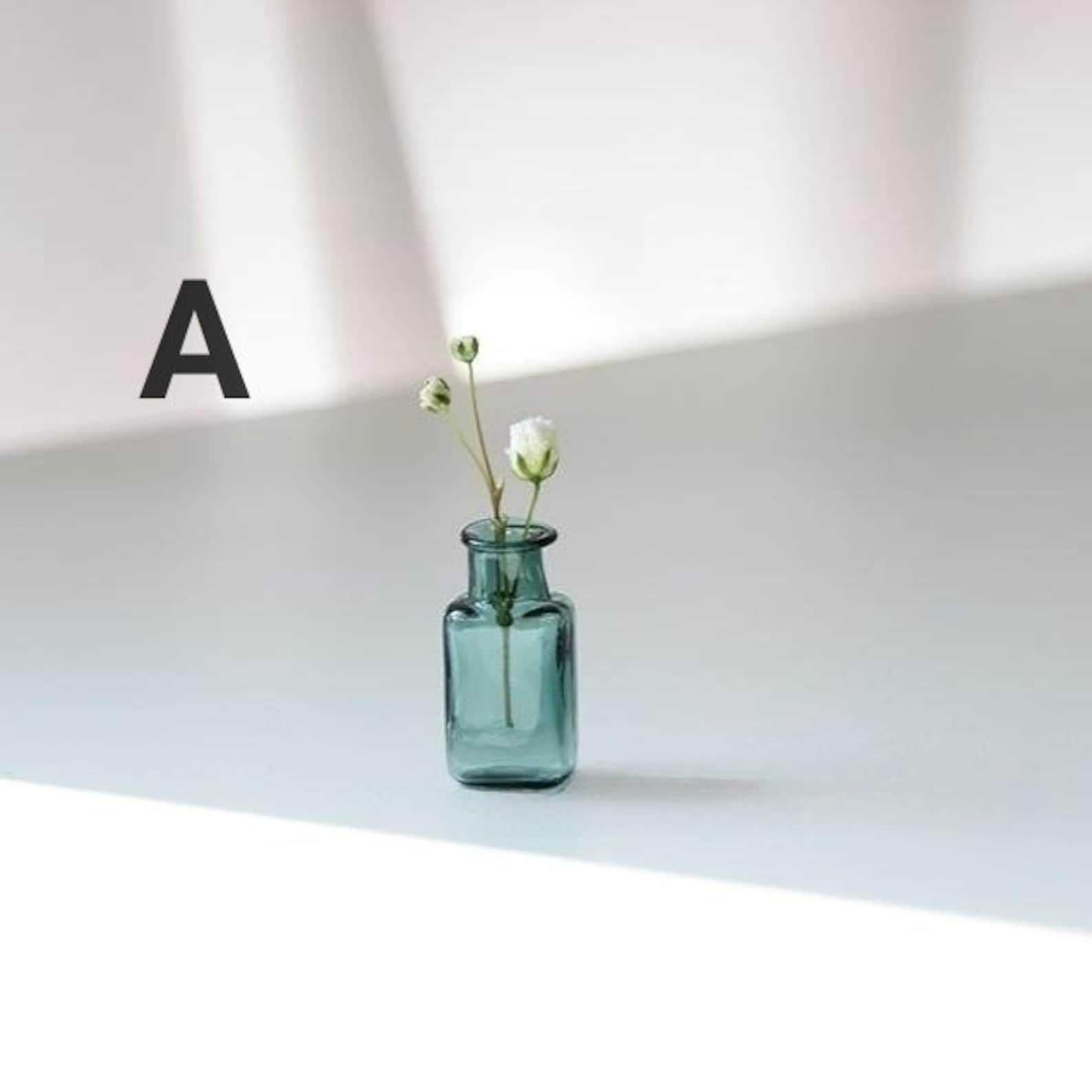 Miniature Glass Vase Mini Glass Color Flask Bottles Miniature Glass ...