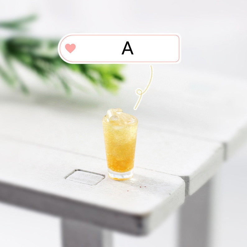 1:12 Scale Dollhouse Miniature Summer Drink, Miniature Beverage Drink ...
