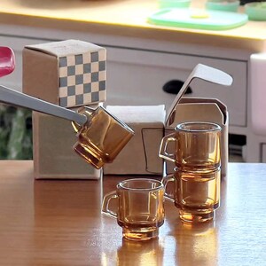 4pcs/set Dollhouse Miniature Mini Cup Coffee Cup for Dollhouse ...