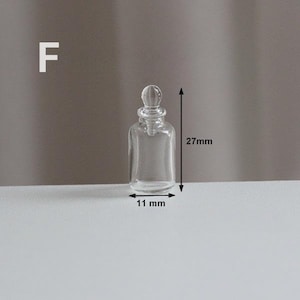Miniature Glass Vase Miniature Glass Bottles Cute Bottles Gift Tiny Jar ...