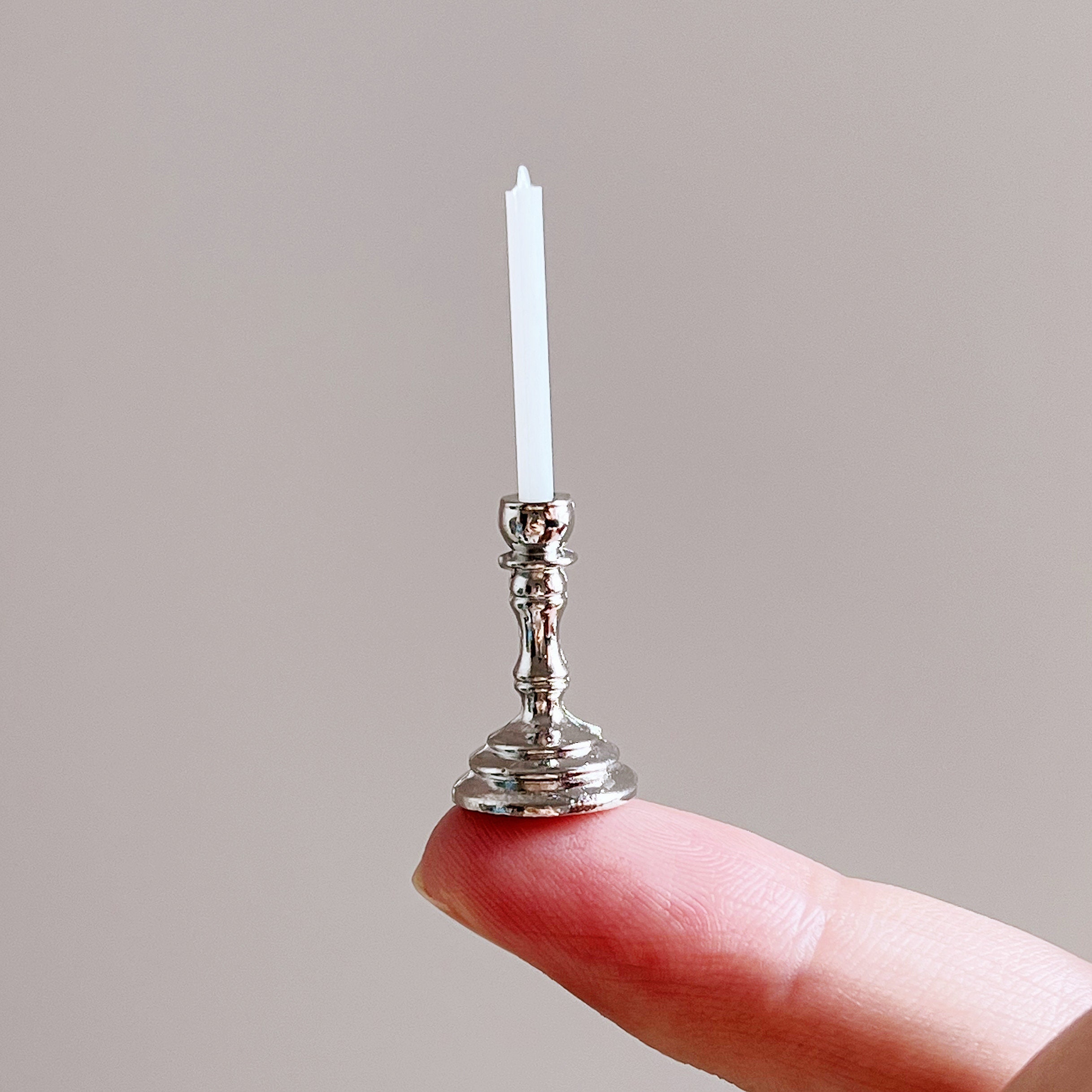Miniature Dining Candle Holder Dolls House Candle Light Holder 1/12 ...
