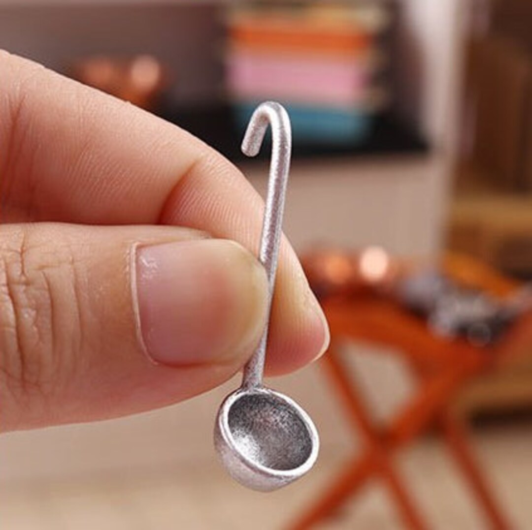 Miniature Hanging Soup Ladle Sauce Ladle Spoon Dollhouse Kitchen ...