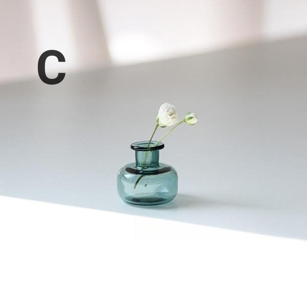 Miniature Glass Vase Mini Glass Color Flask Bottles Miniature Glass ...