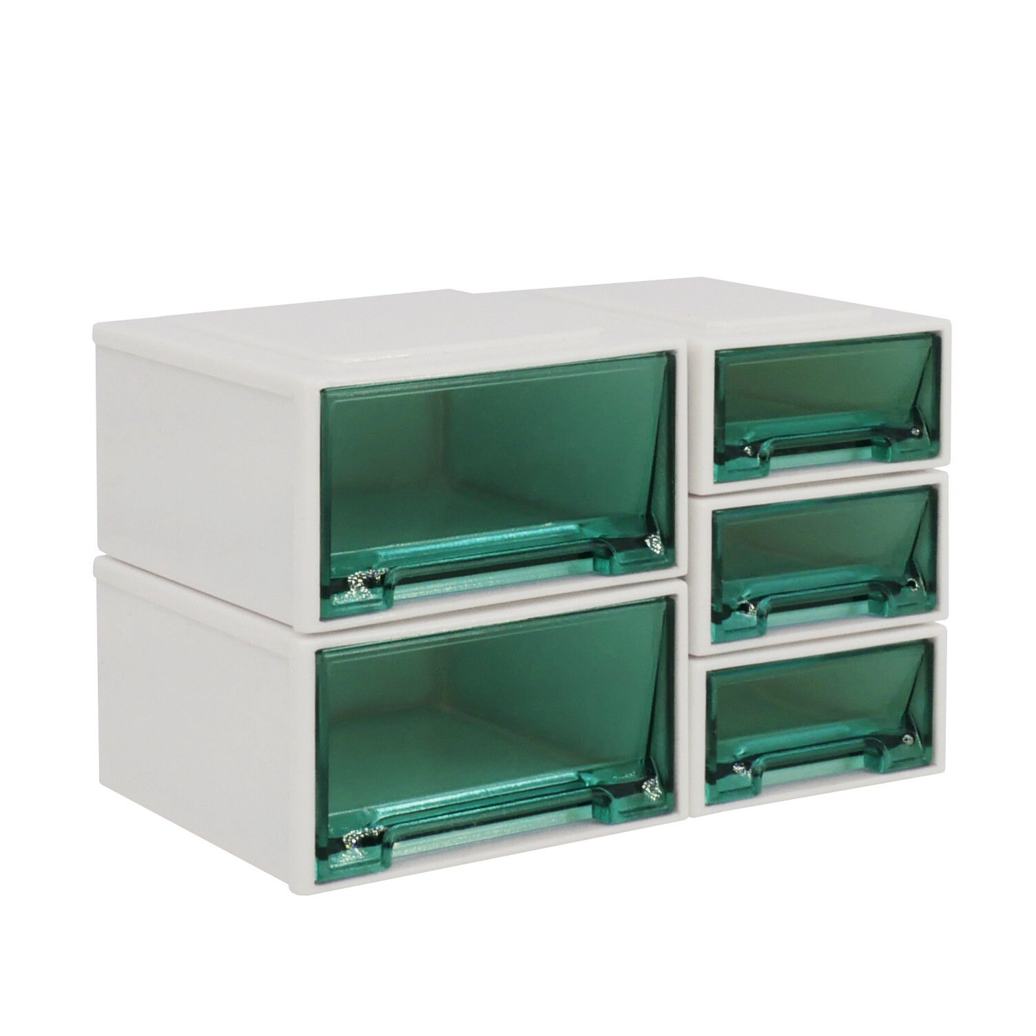 Dollhouse Container Miniature Drawer Cabinets Set of 5 Drawers 1:6 ...