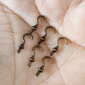 Miniature Hook Dollhouse Metal Hooks DIY Decoration Mini Hooks - Etsy