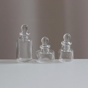Miniature Glass Vase Miniature Glass Bottles Cute Bottles Gift Tiny Jar ...