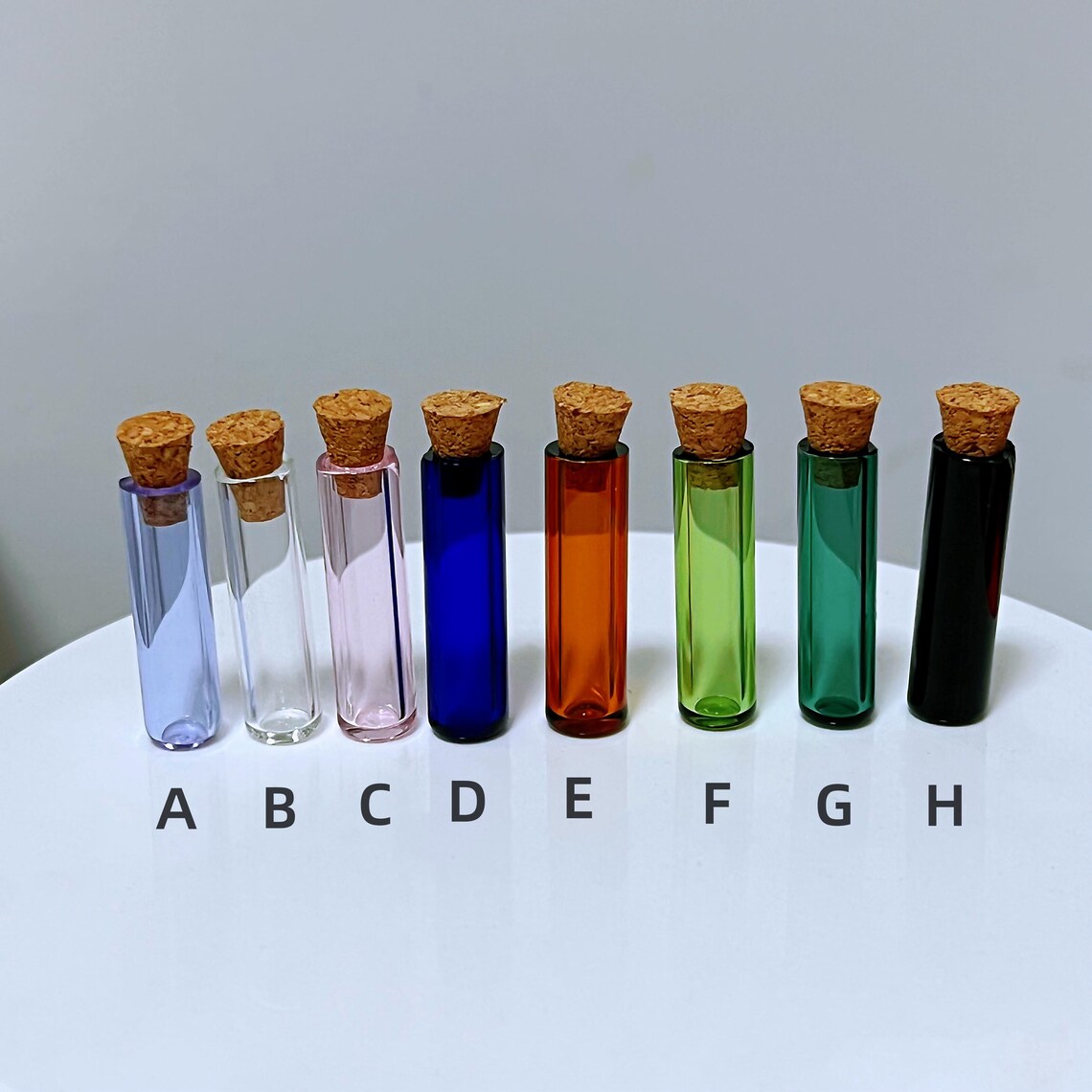 Miniature Glass Vase Mini Glass Color Flask Bottles Cute Bottles Gift ...