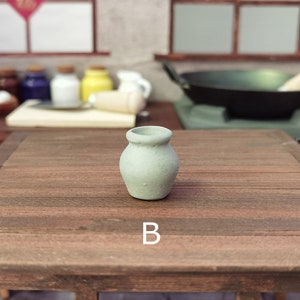 Miniature Pottery Vase Dollhouse Pottery Vase Miniature Clay Flower Pot ...