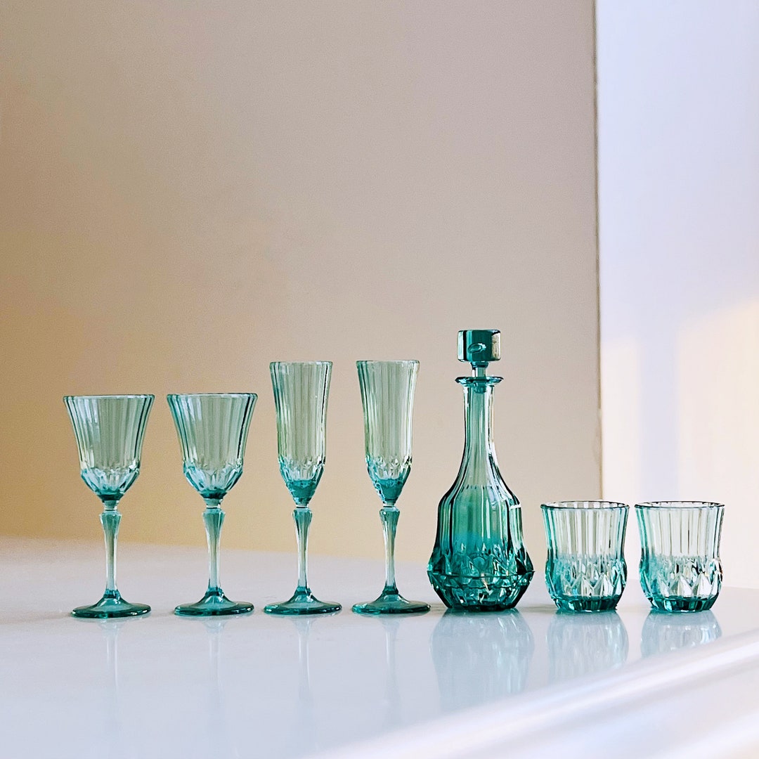7 Pieces Set 16 Miniature Wine Glasses Miniature Dollhouse Etsy
