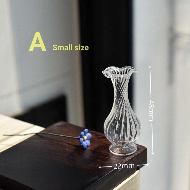 Miniature Glass Vase Mini Glass Bottles Miniature Glass Bottles Cute ...