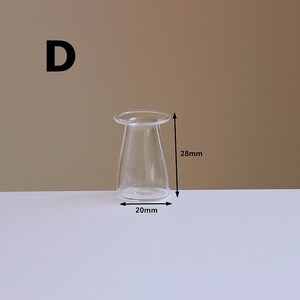 Miniature Glass Vase Dollhouse Glassware Clear Vase for Miniature ...