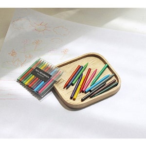 1:12 Dollhouse Miniature Crayons Set Tiny Pencil Crayons Mini Colored ...